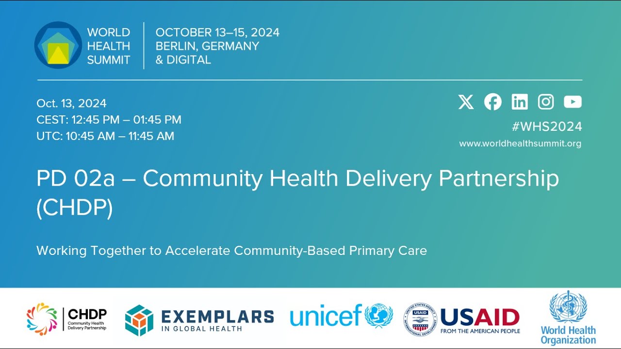 PD 02a – Community Health Delivery Partnership (CHDP) - YouTube