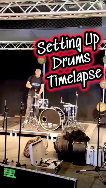 Setting up drums (Timelapse) - YouTube