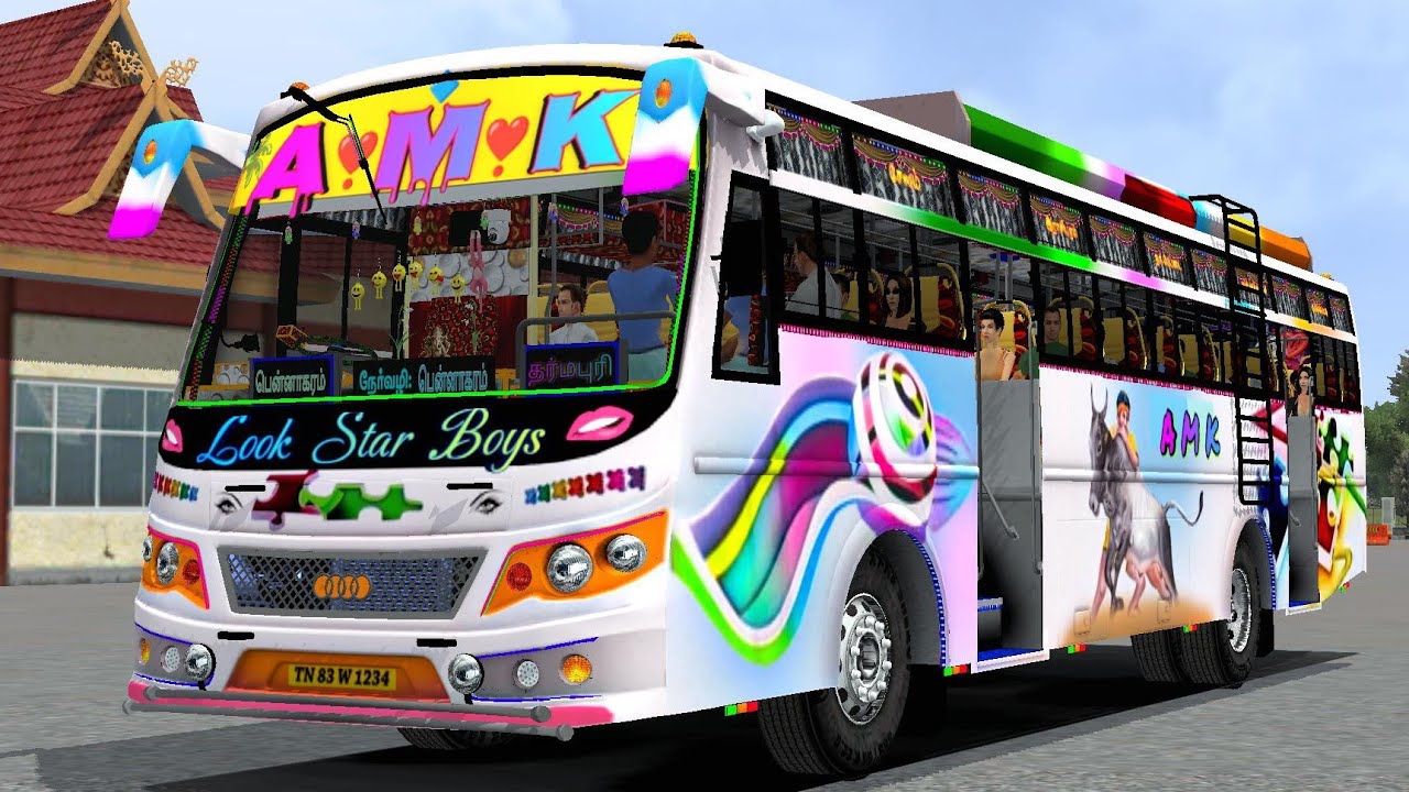 AMK bus mod # bus livery# Tamilnadu private bus mod look star Arun ...