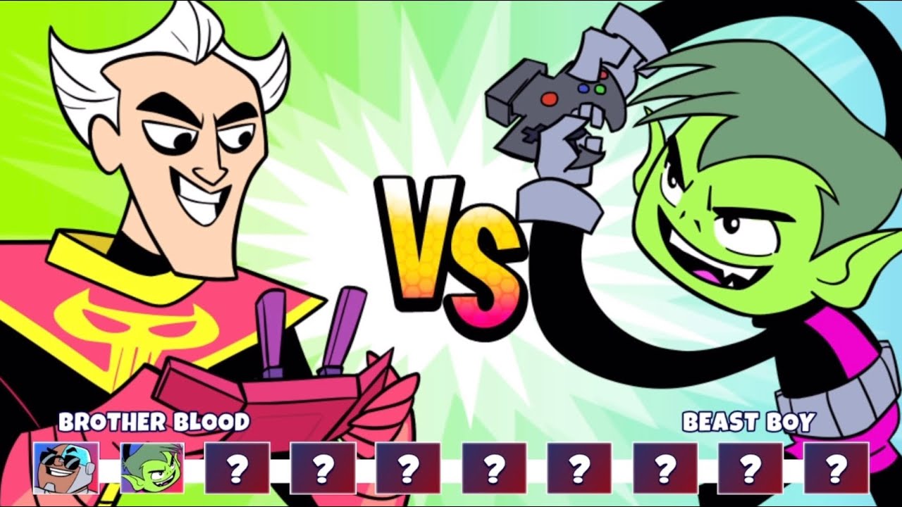 Teen Titans Go Jump Jousts 2 Brother Blood Vs Beast Boy | CN Games ...