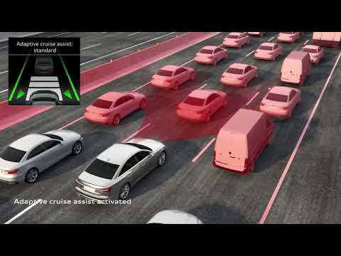 Adaptive cruise Assist, Traffic Jam Assist, Active Lane Assist on an ...