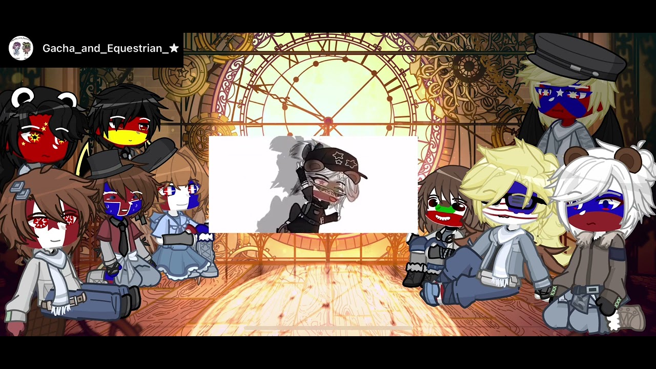 Countryhumans react to states || part 5 || California (re-upload ...