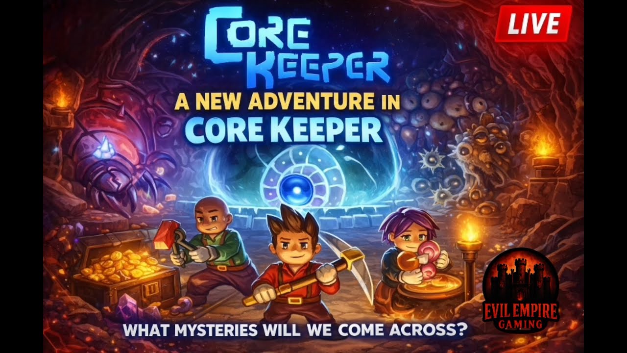 Core Keeper LIVE The Evil Fam adventure's, so far #corekeeper # ...