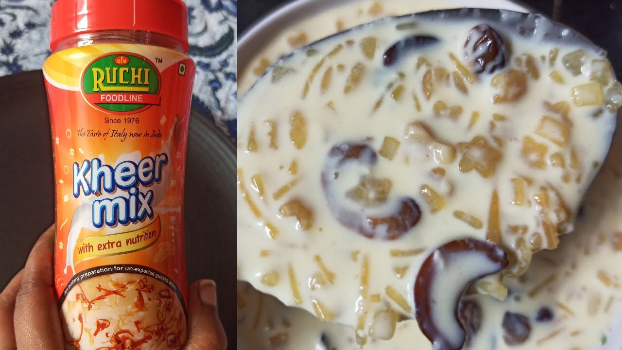 Ruchi Kheer Mix Recipe|How to Use Ruchi Kheer Mix|Instant Kheer Mix ...