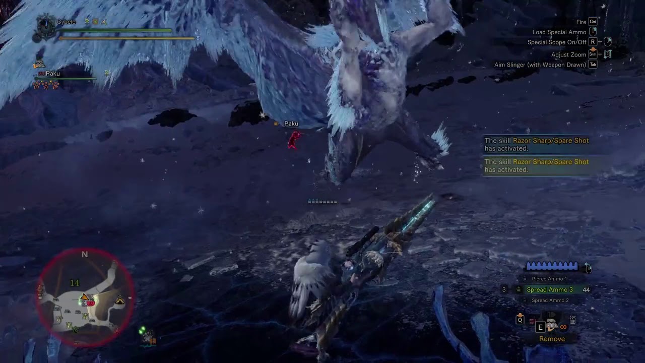 MHW(PC) 1'25"43 5★ Clashing Swords Upon The Rime - HBG (1st contact ...