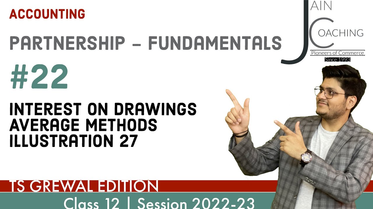 Interest on Drawings Full Concept + Illustration 27 - Partnership ...