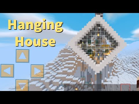 Minecraft How to Build HANGING House on a Ice Biome - YouTube
