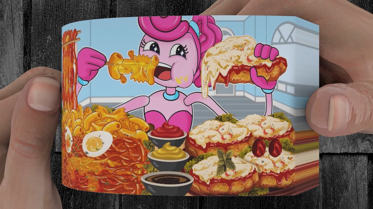 Mukbang Animation Chicken Parmigiana Flipbook #poppyplaytime # ...