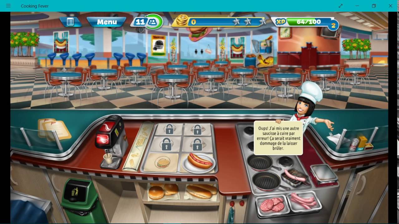 Rush Cooking Fever #1 : Du Lv1 A 10 ! En 35 Minutes - YouTube