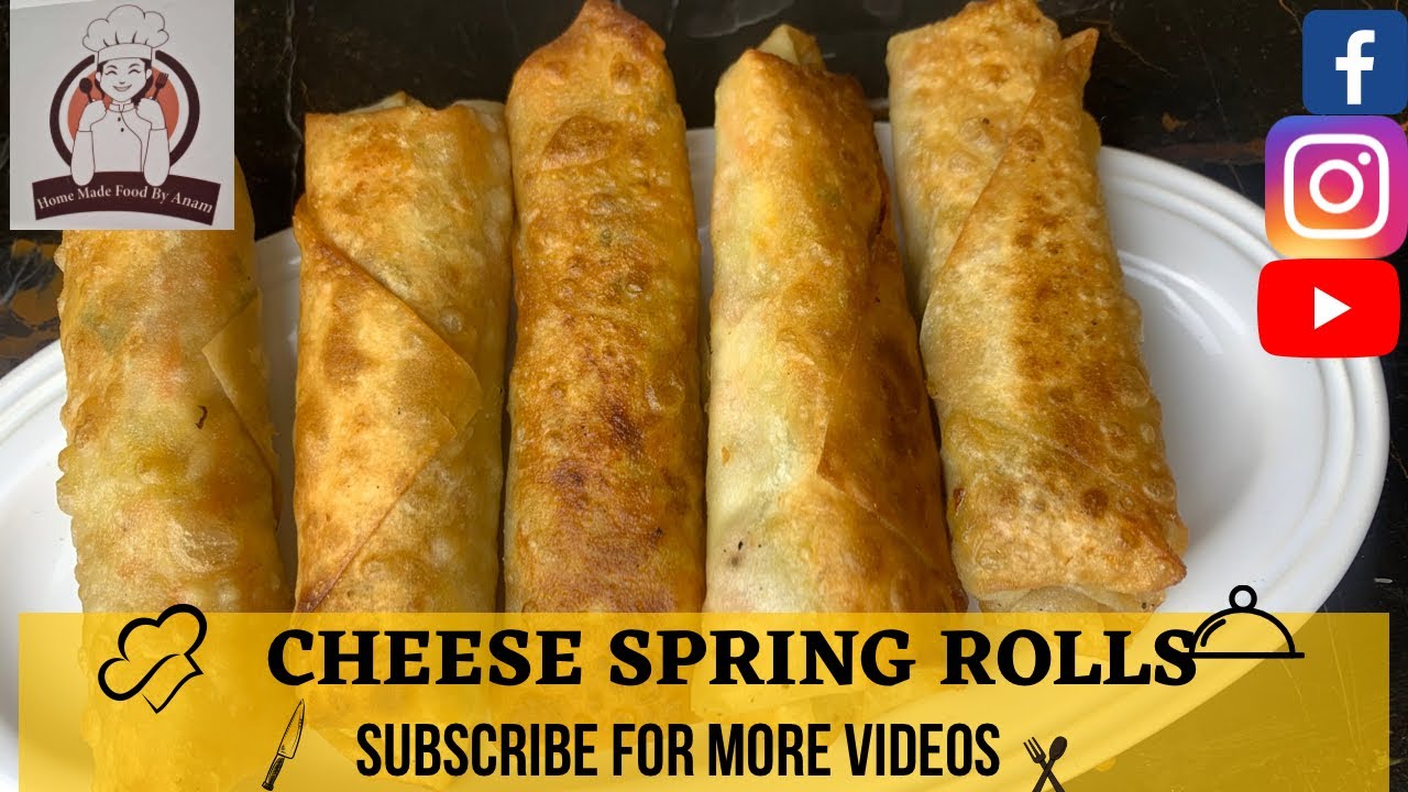 Chicken and cheese spring rolls - YouTube