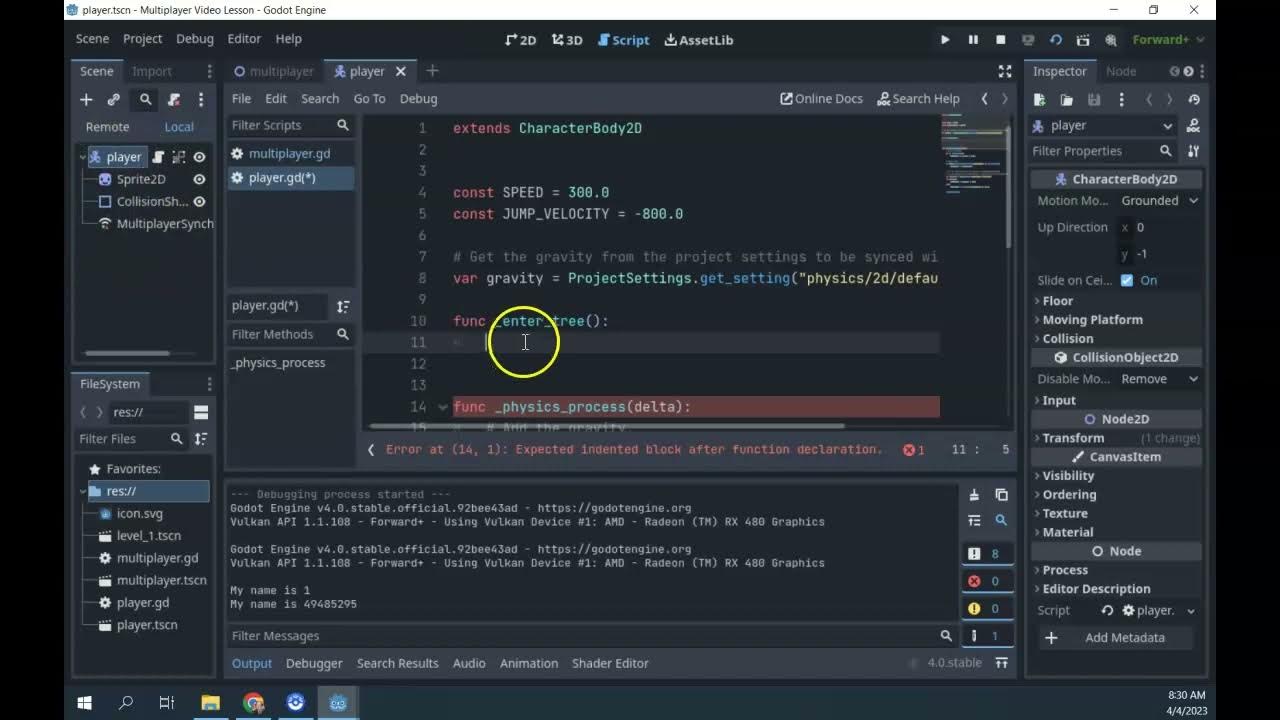 Godot Multiplayer Game Part 3 - YouTube