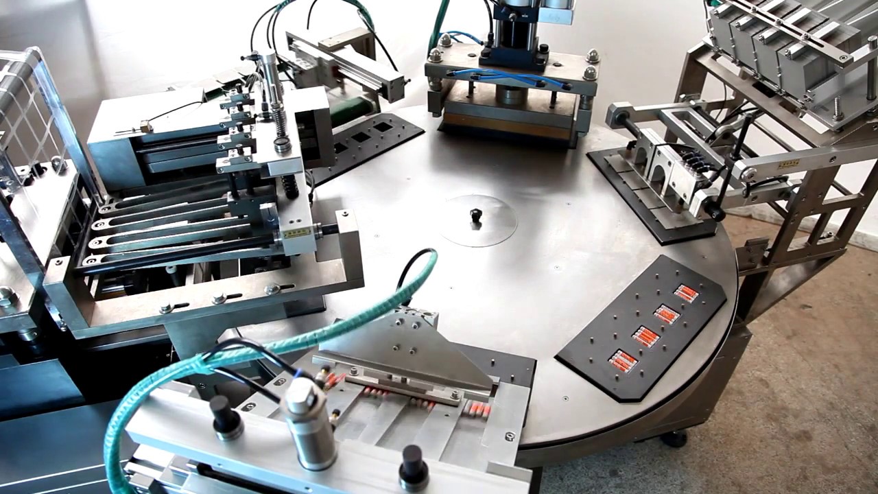 HP350 Rotary type Blister Packing Machine for battery from HAIPAI - YouTube