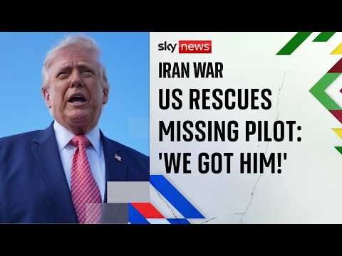BREAKING: US rescues missing pilot whose F-15 fighter jet was downed in Iran