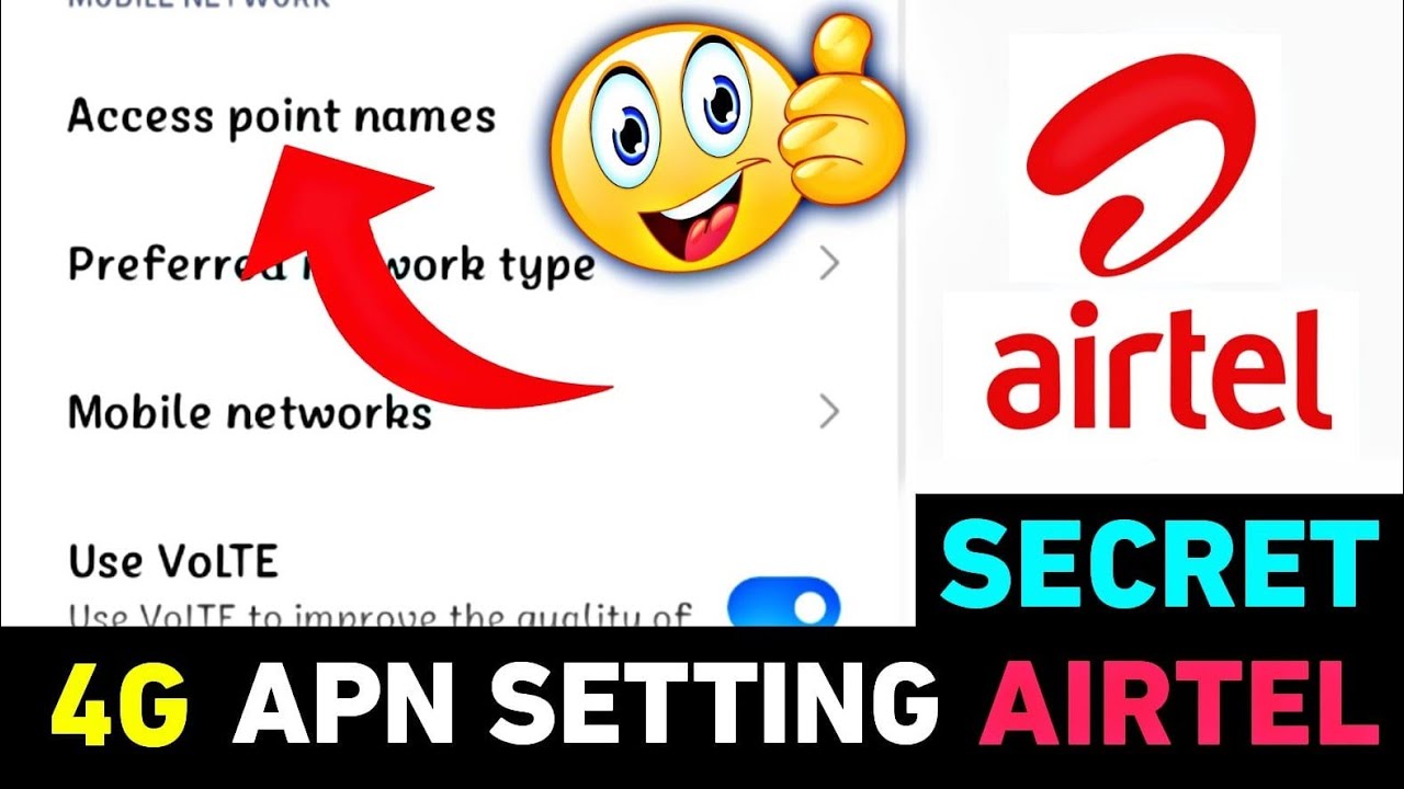 Airtel 4G APN Settings for Android 2022 March || All mobiles Network ...