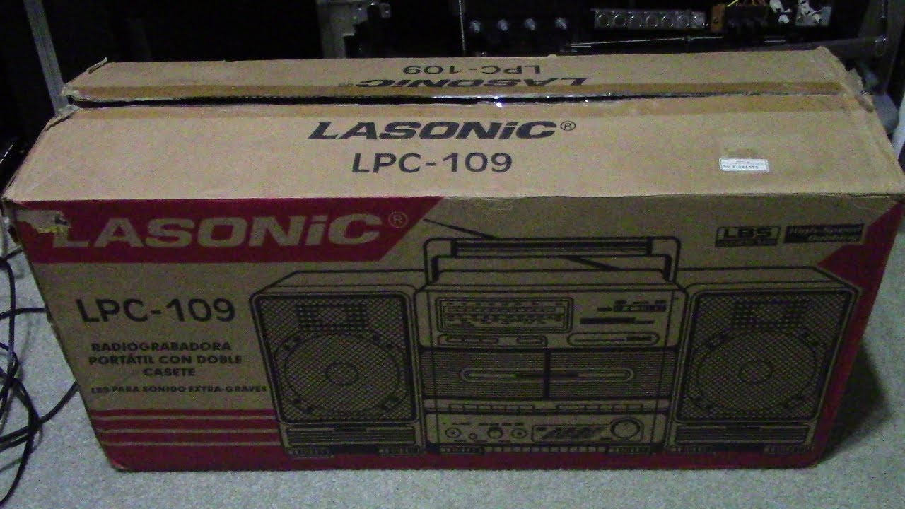 Lasonic LPC-109 LBS Double cassette am fm sw radio 3-band EQ Line-in ...