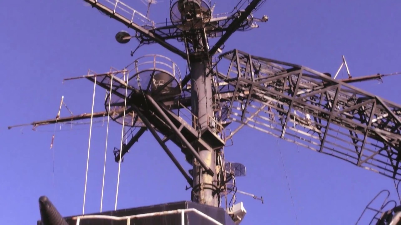 Radars on board Aircraft Carrier USS Hornet AN/SPS-43 - YouTube