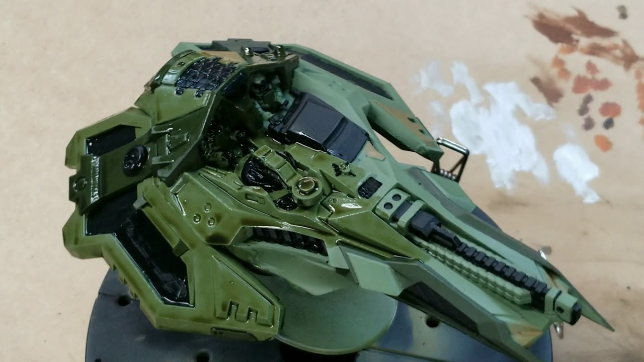 Painting The Algoryn AI Bastion Heavy Combat Skimmer - YouTube