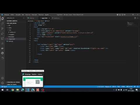 Criando um formulário #html; #001 CURSO DE #FLASK: criando um site do ...