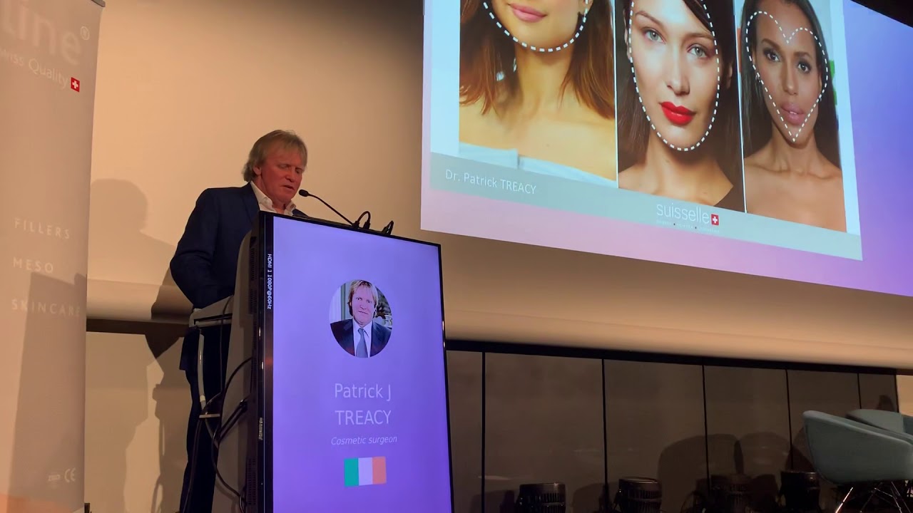 Dr Patrick Treacy lectures on facial assessment before dermal filler ...
