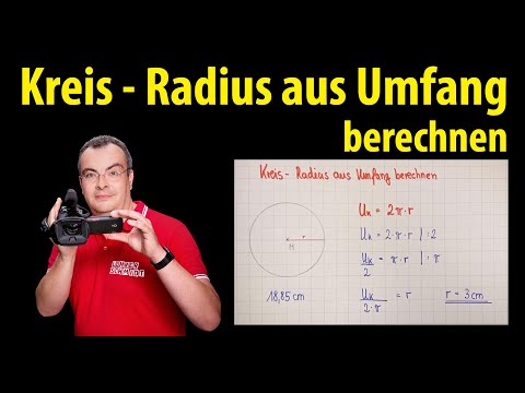 Kreis - Radius aus Umfang berechnen | Lehrerschmidt