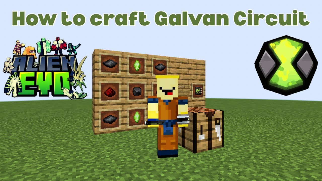 Galvan Circuit Build Tutorial- Minecraft Alien Evolution Ben 10 Series ...
