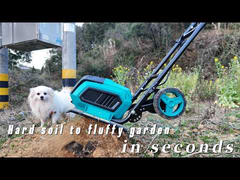 40V Cordless Tiller That Destroys Tough Soil Effortlessly