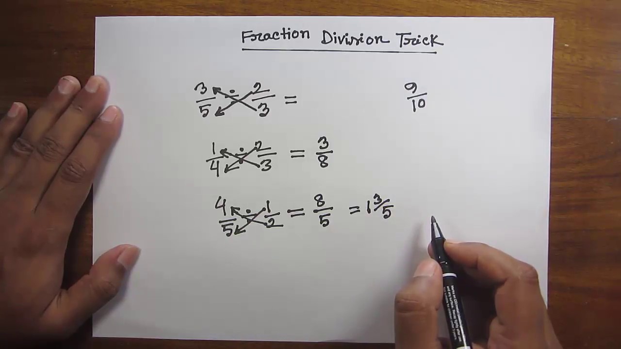 Easy Fraction Division Trick Math Trick 8 easy-fraction-division-trick-math-trick-8