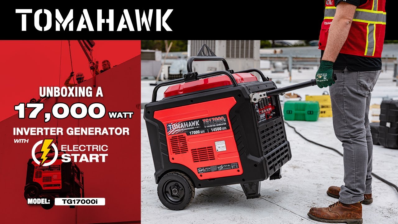 Unboxing and Start Up of a 17,000 Watt Inverter Generator - Tomahawk ...