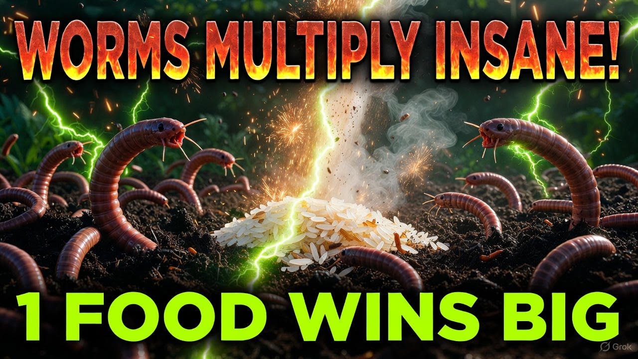 “Raw vs Cooked Rice: The SHOCKING Worm-Feeding Experiment Gardeners ...