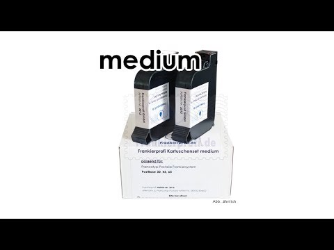 Frankierprofi Kartuschen-Set medium für Francotyp-Postalia PostBase 30, 45, 65, 85 Frankiermaschine