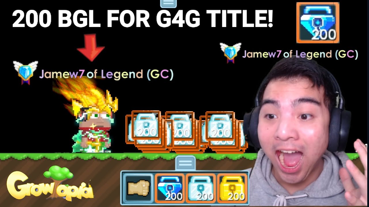 GROW4GOOD TITLE FOR 200 BGL! (ALL IN) - Growtopia - YouTube