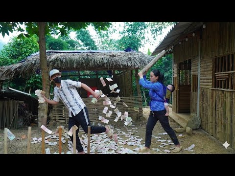 A brave single mother confronted and chased away the robber to get her money back.