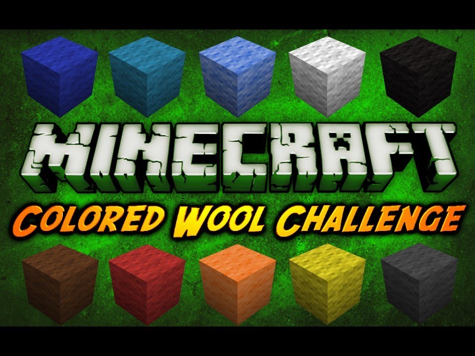 Minecraft: Colored Wool Challenge! - Pt. 1 - YouTube