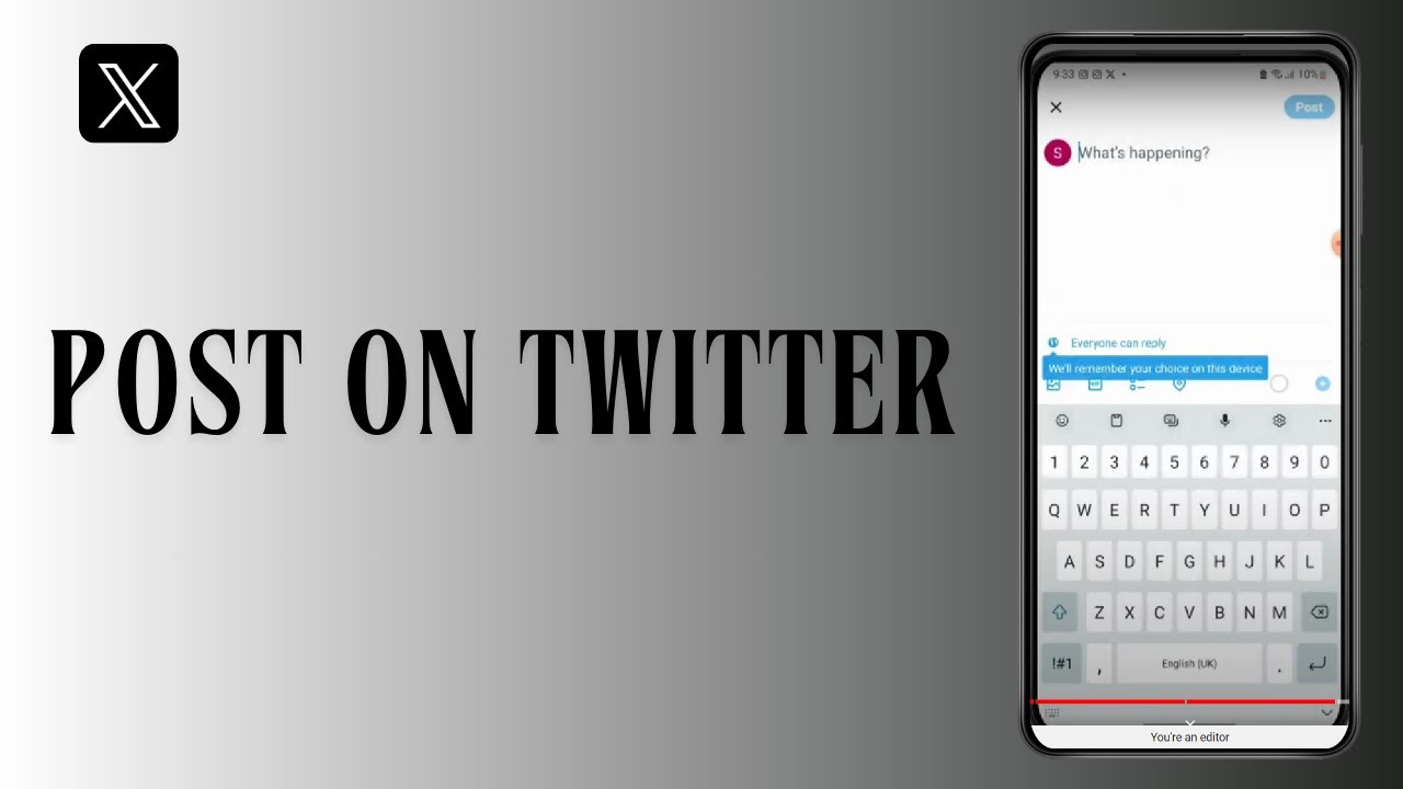 How to Post on Twitter | Post on X App - YouTube