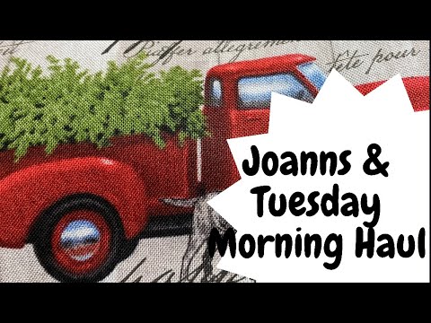 Must see! Cute fabrics! Tuesday Morning & Joann Haul! - YouTube