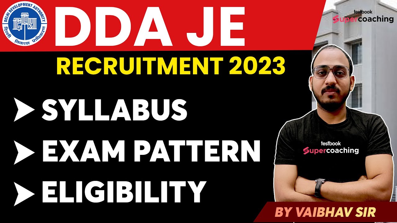 DDA JE Syllabus 2023 | DDA JE Recruitment 2023 | DDA JE Civil Syllabus ...