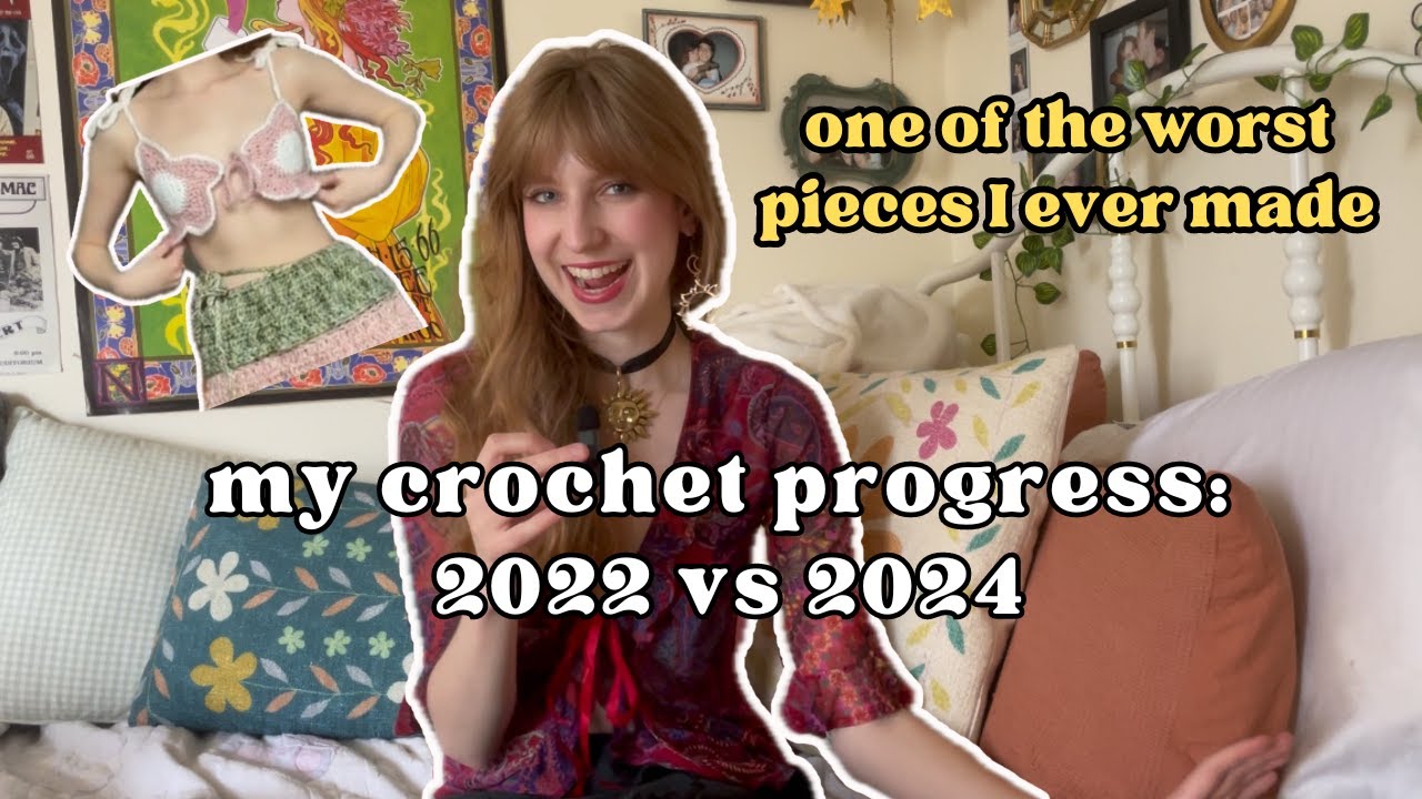 my two year crochet progress - YouTube
