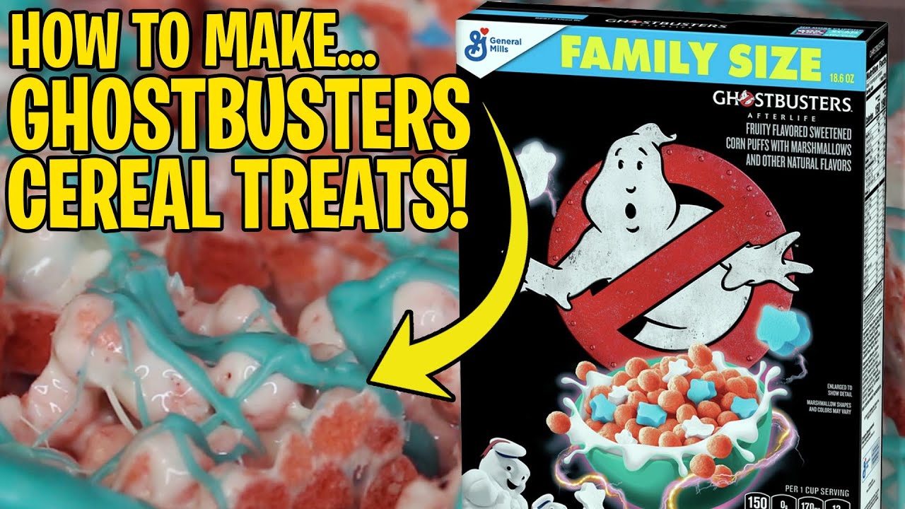 How to make GHOSTBUSTERS CEREAL TREATS! - YouTube