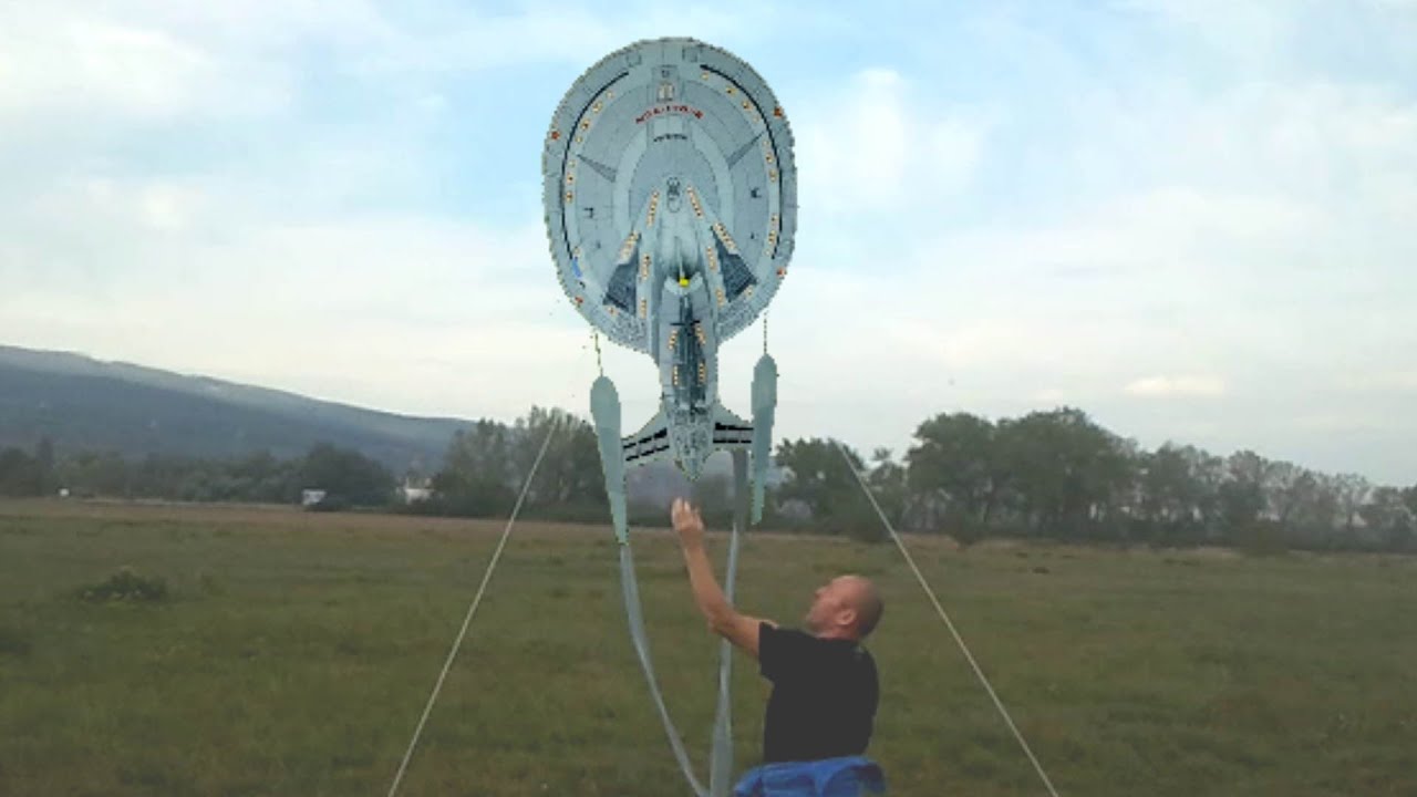 DIY: Kite - Drak USS Enterprise NCC-1701-E - YouTube