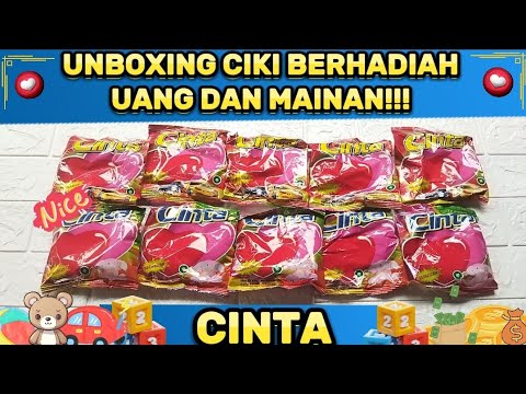 UNBOXING CIKI CINTA BERHADIAH UANG DAN MAINAN!!! 😱 💛💙 - YouTube
