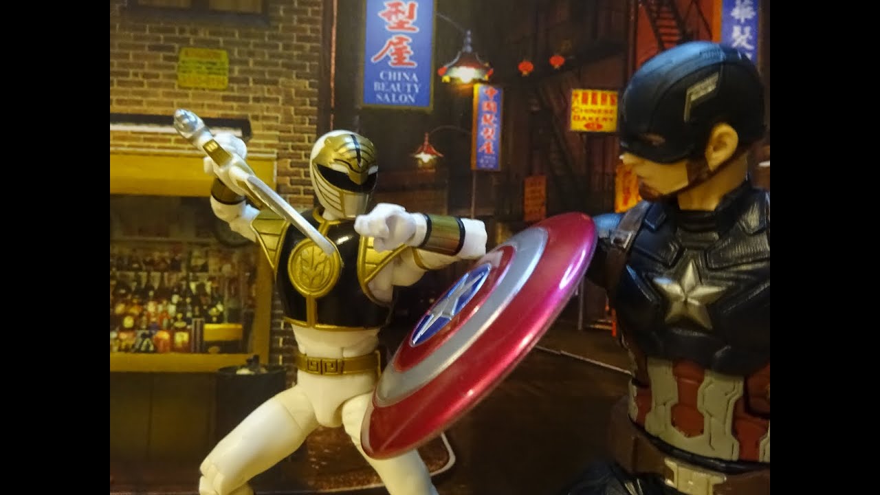 Power Rangers Lightning Collection: Captain America Vs The White Ranger ...