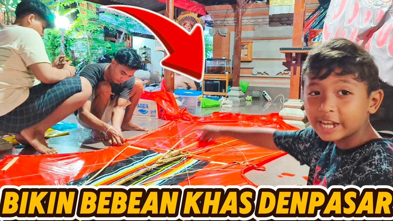 AKU BIKIN LAYANGAN BEBEAN KHAS DENPASAR DIBANTU PAK ODON & PAK BO🤩‼️ ...