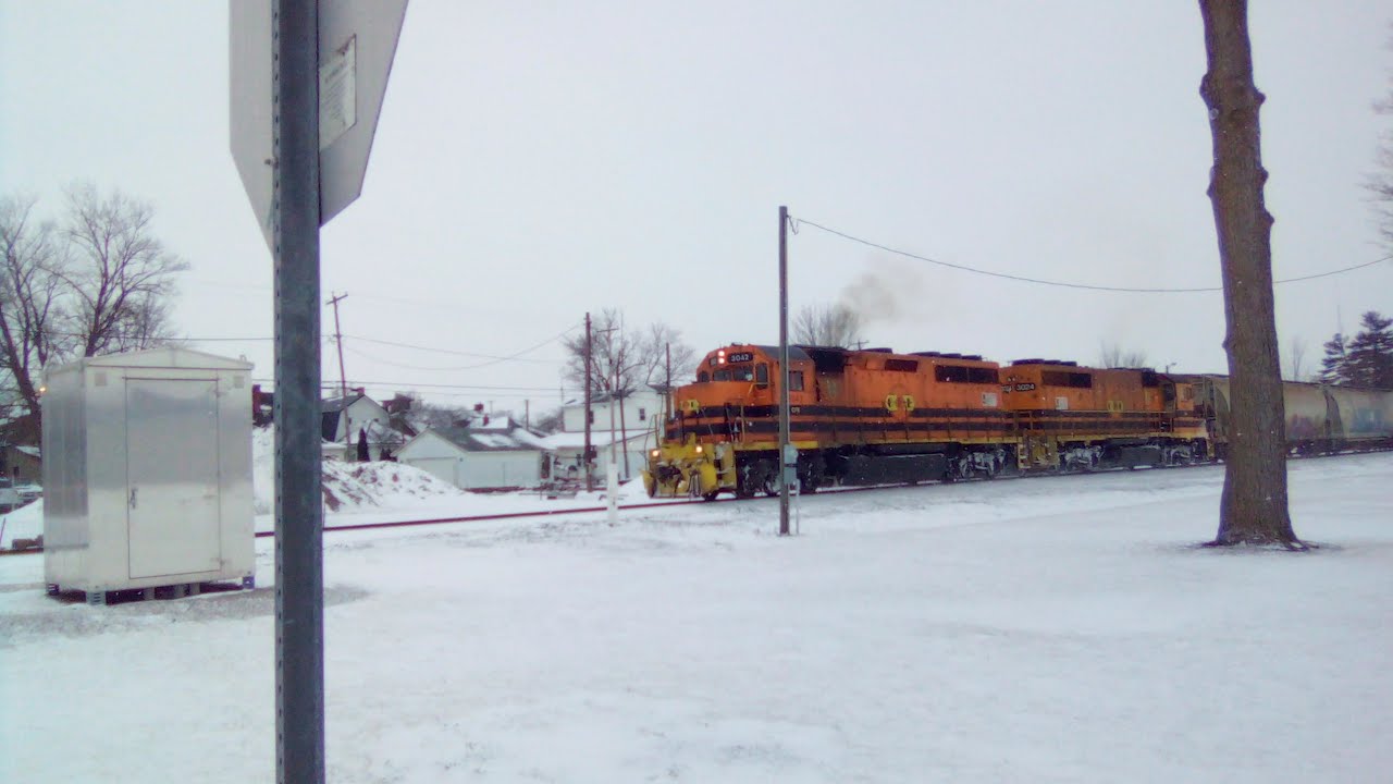 Snowy Afternoon EASTBOUND FW-LI CFE-09 CFE Grain/Mixed Freight/Rail ...