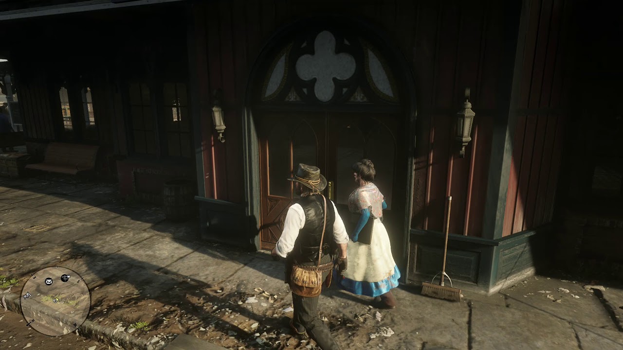 Charles Chatenay dresses as a woman and kisses Arthur (Red Dead ...