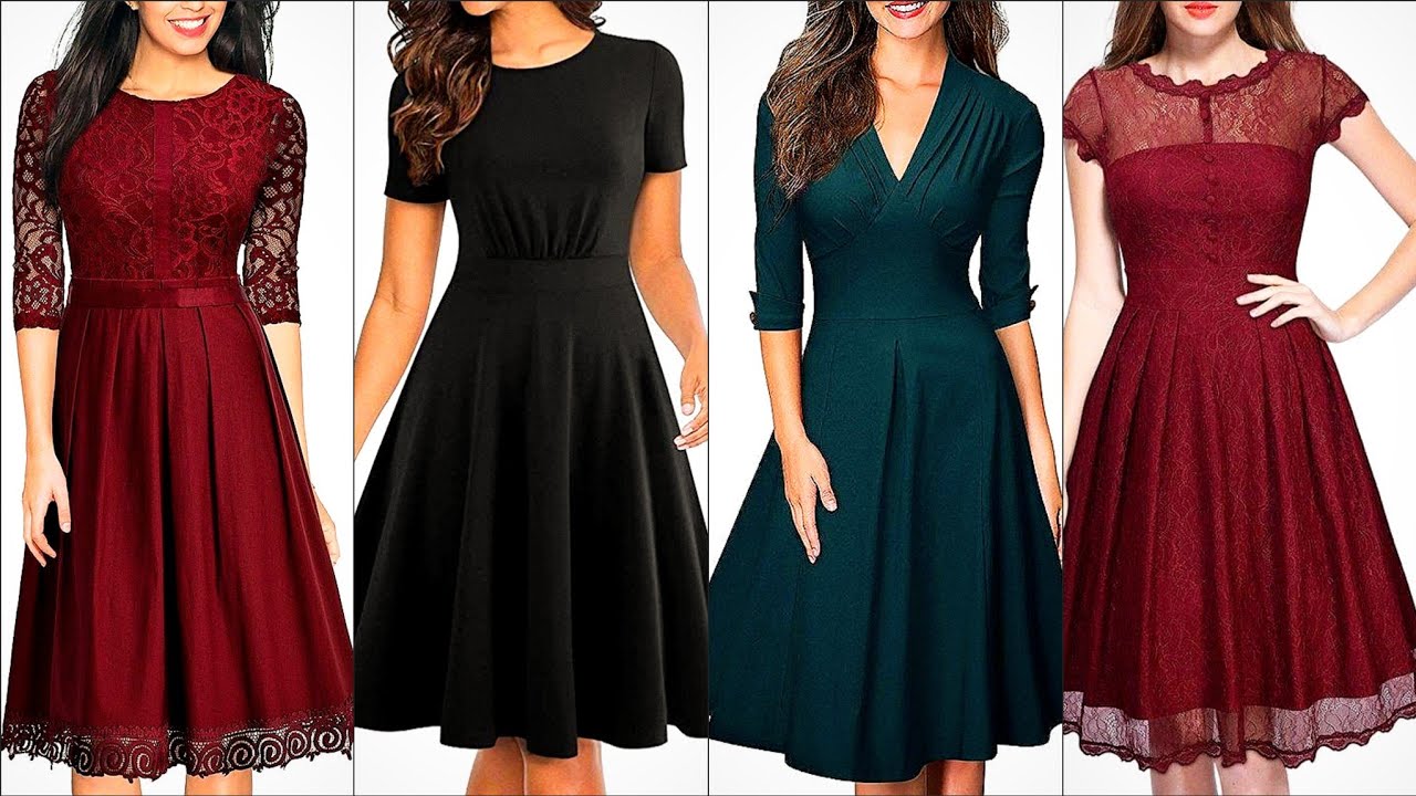 Latest Plain Scatter dresses/Aline Simple Short Frock design/Trendy ...