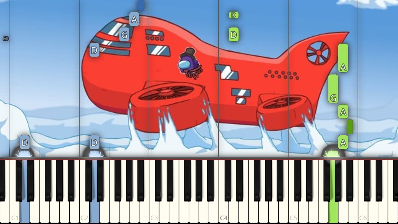 Among Us - The Airship Map Music (Piano Tutorial) [Synthesia] - YouTube