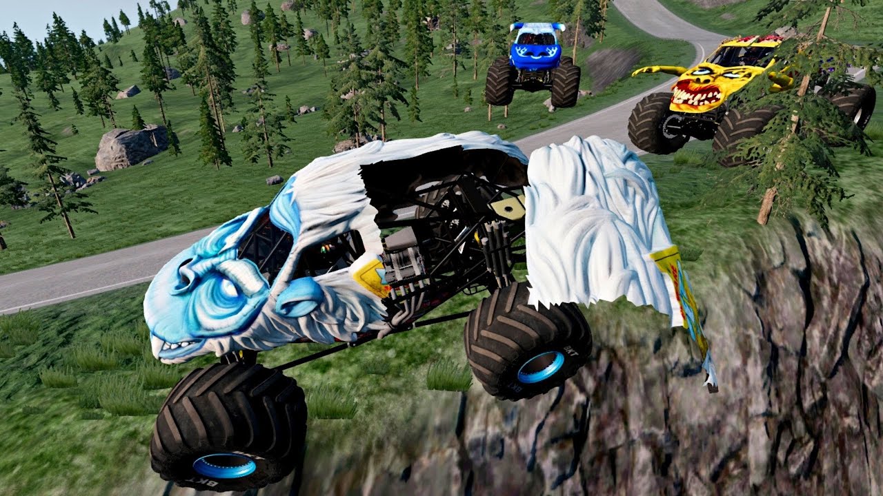 YETI Monster Jam VS EL Toro and ZOMBIE Monster Jam very fast tag game ...