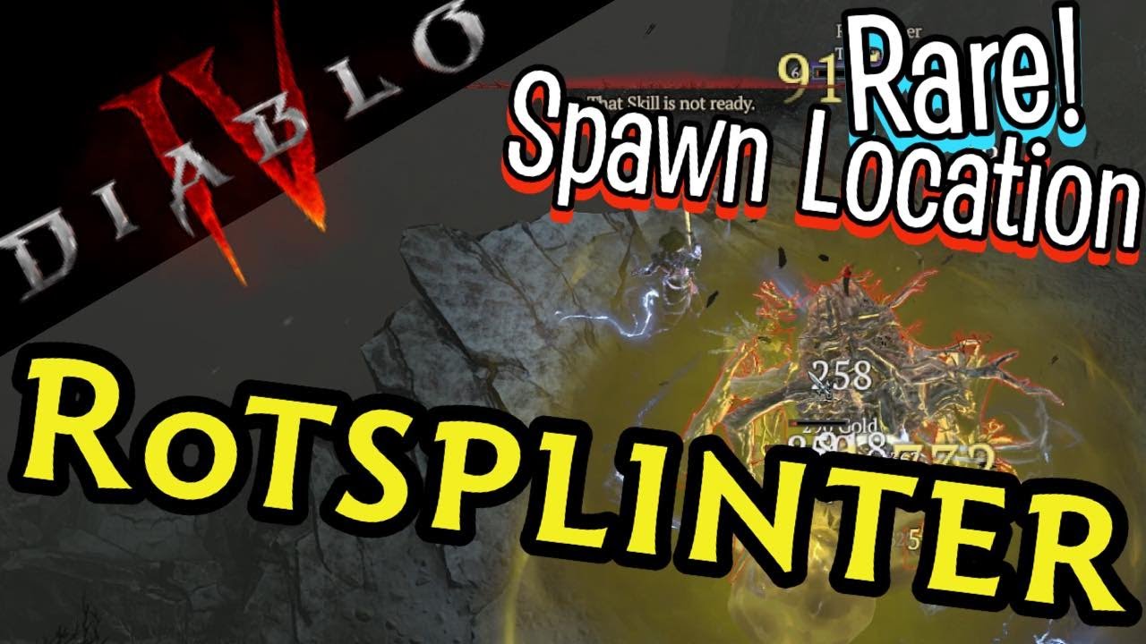 Rare Spawn Location Rotsplinter Diablo 4 - YouTube