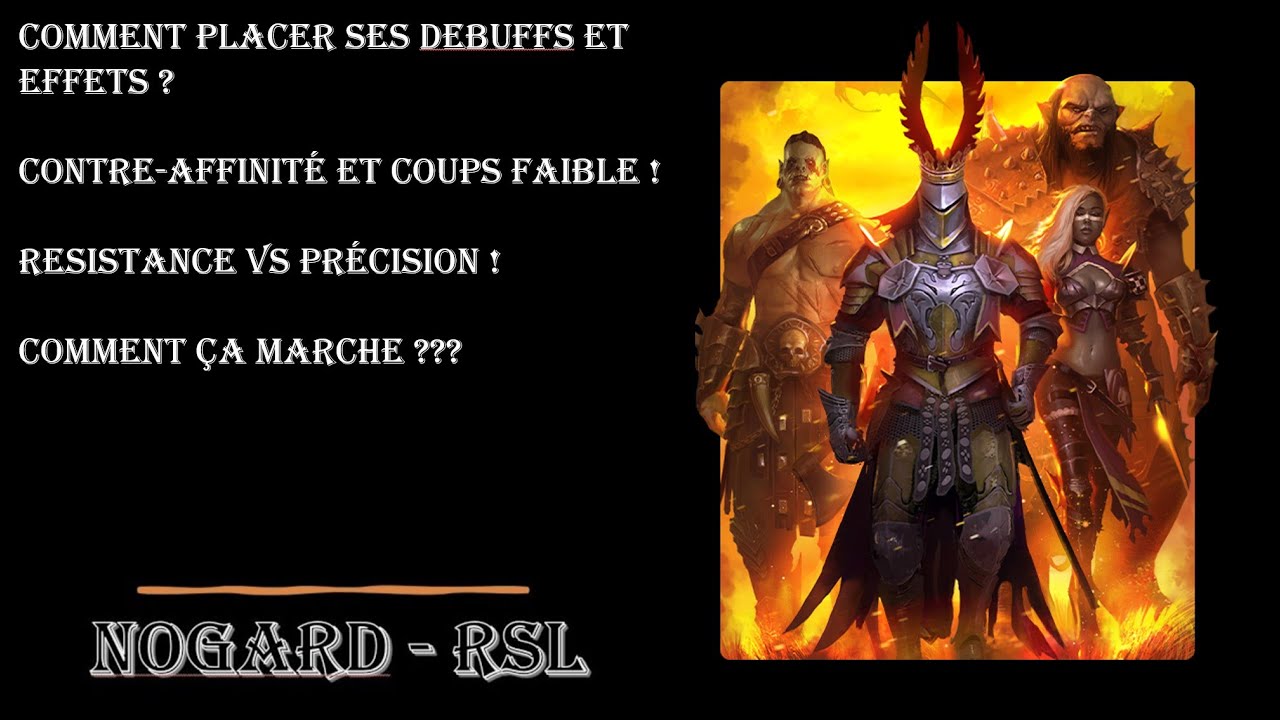 RAID : SHADOW LEGENDS - TUTORIEL : COMMENT PLACER SES DEBUFFS, EFFETS, ... EXPLICATIF & DEMO ...