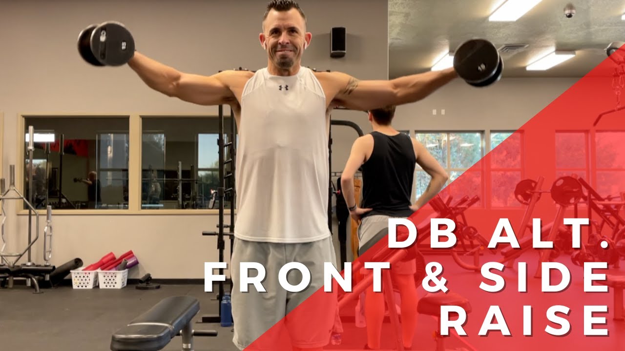 DB Alternating Side & Front Raise - YouTube
